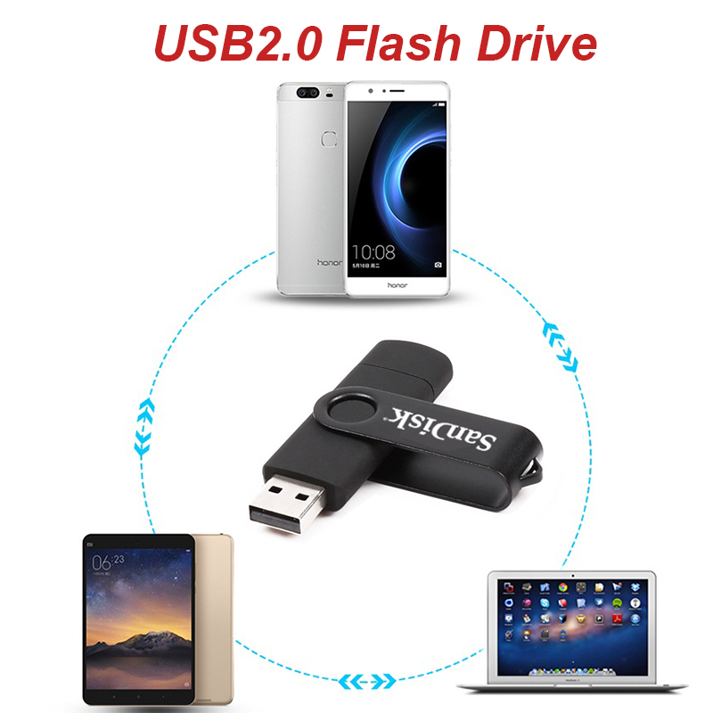 Unidade Flash USB 2 Em 1 1TB 2TB OTG 128GB 256GB 512GB Micro Pen Drive 2.0 Protable Memory Stick ...