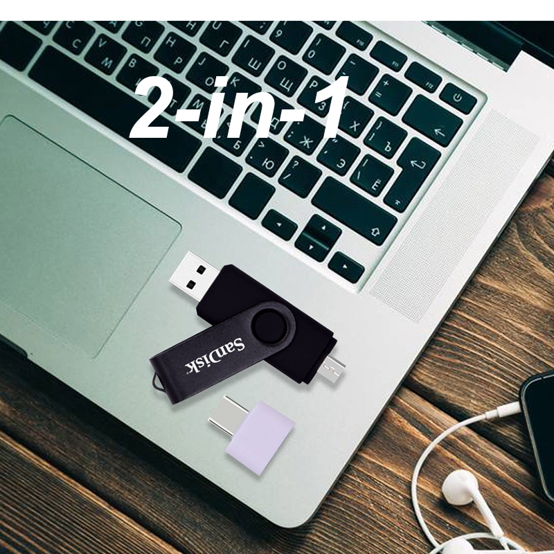 Unidade Flash USB 2 Em 1 1TB 2TB OTG 128GB 256GB 512GB Micro Pen Drive ...