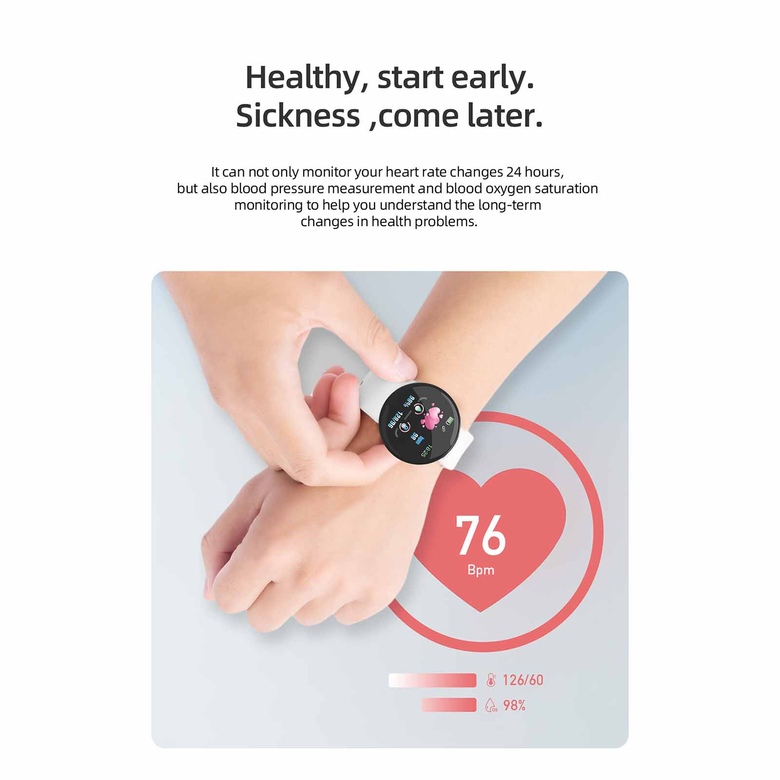 D30 Smart Watch Homens Pressão Arterial Smartwatch À Prova D'água ...