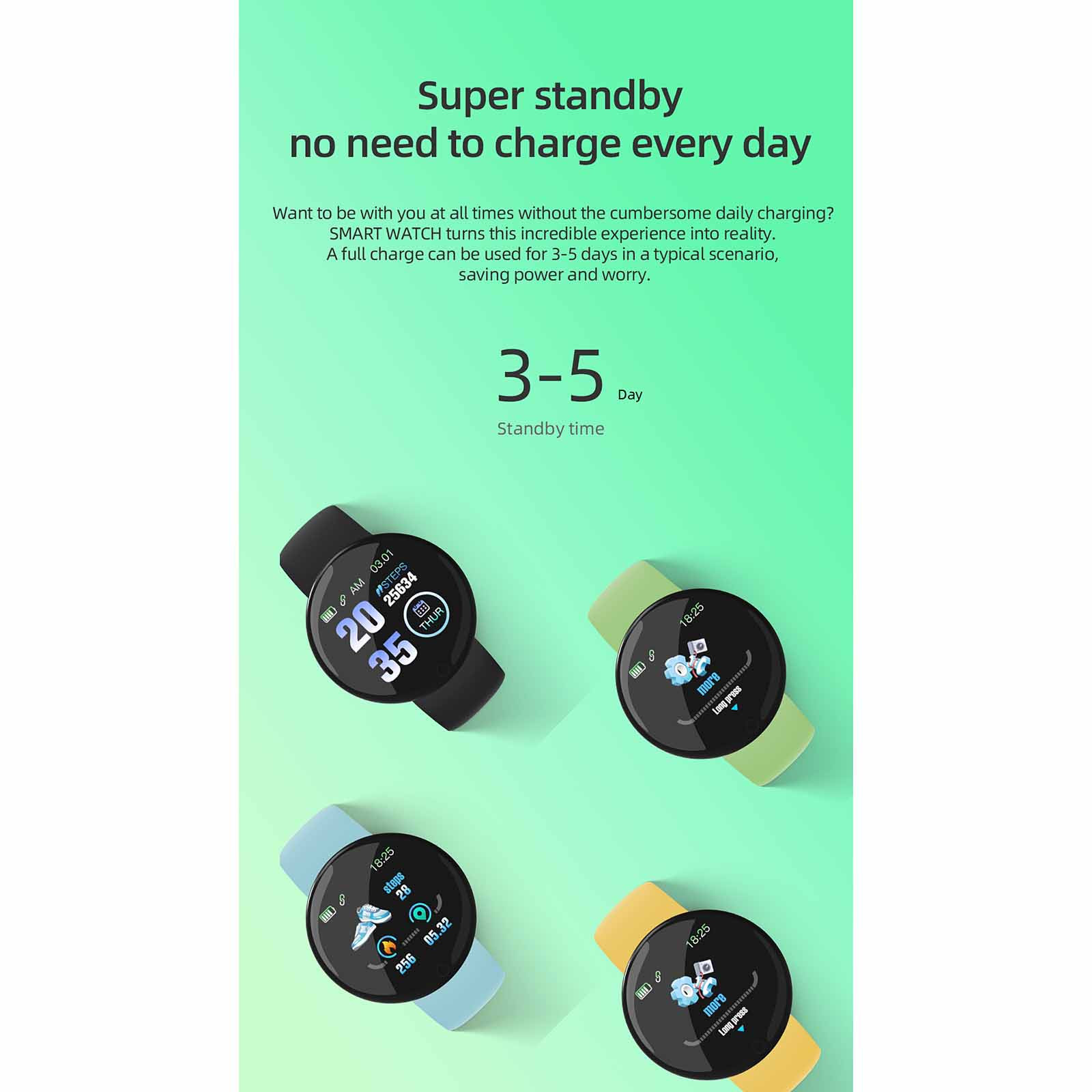 D30 Smart Watch Homens Pressão Arterial Smartwatch À Prova D'água ...