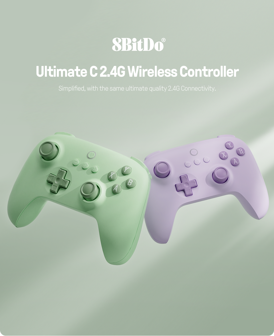 8BitDo Controle Joystick De Jogos Sem Fio Videogame Ultimate C 2.4G Para PC , Windows 10 , 11 ...