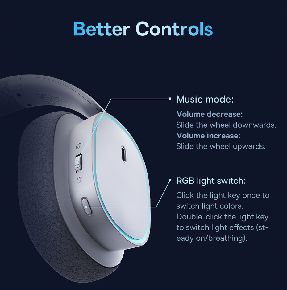 Baseus AeQur GH02 Gaming Fones De Ouvido Sem Fio De Alta Qualidade De ...