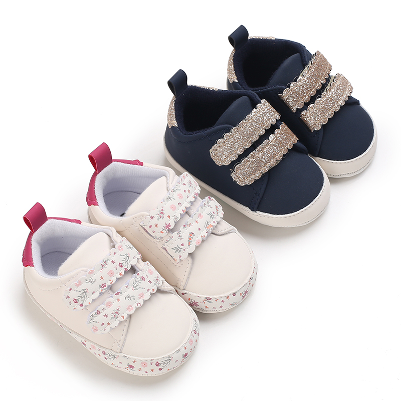 Sapatos de Moda Brancos para Crianças e Bebês Soft Flats First Walkers ...