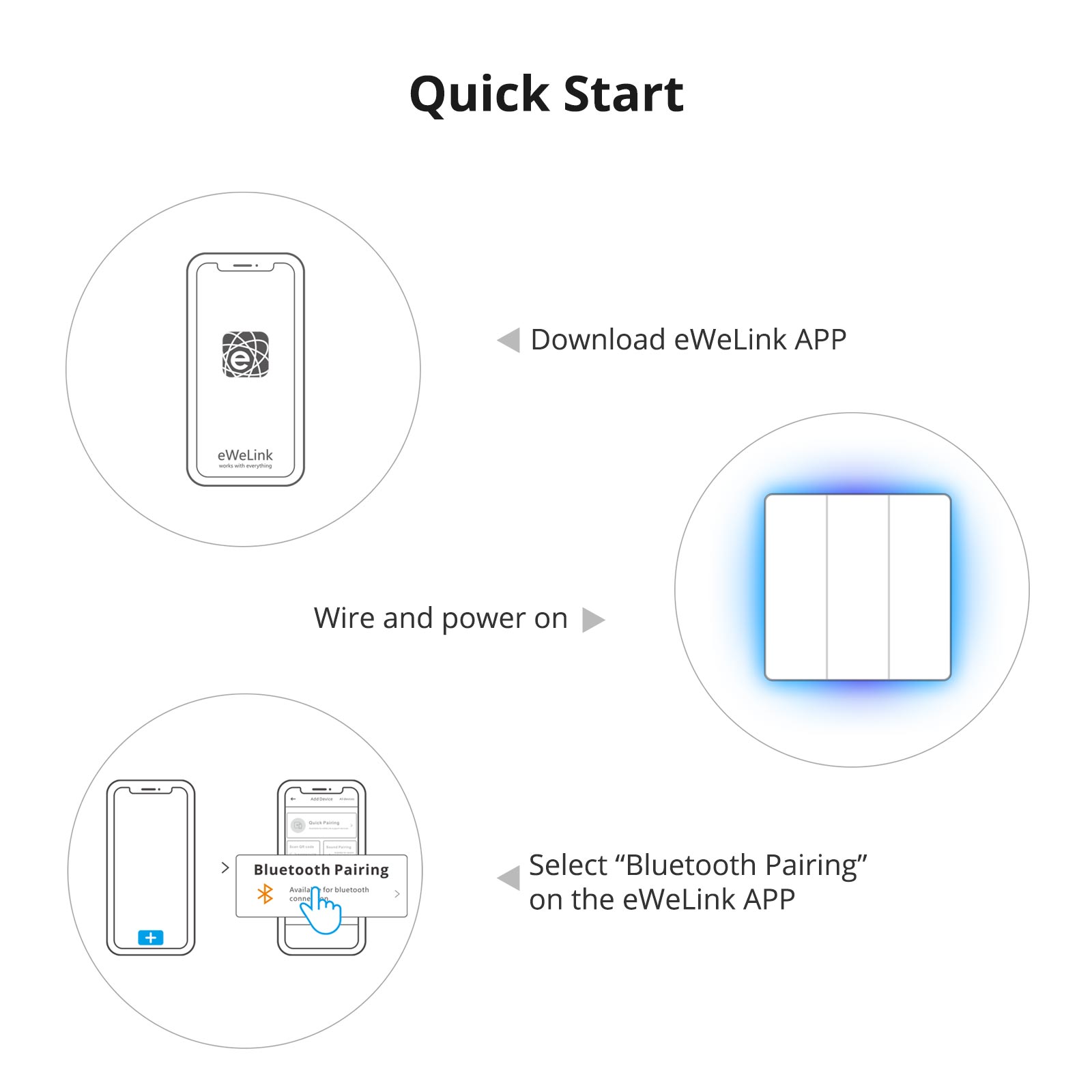 SONOFF T5 120 TX Ultimate WIFI Interruptor Inteligente De Parede Por ...