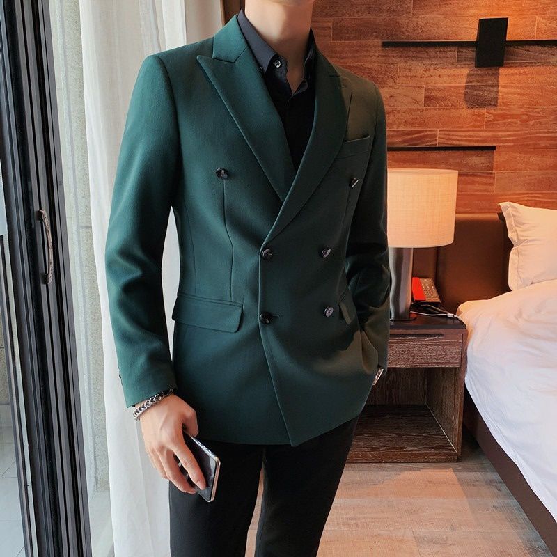 Meason Terno Coreano Masculino top Slim fit Jaqueta De casual ...