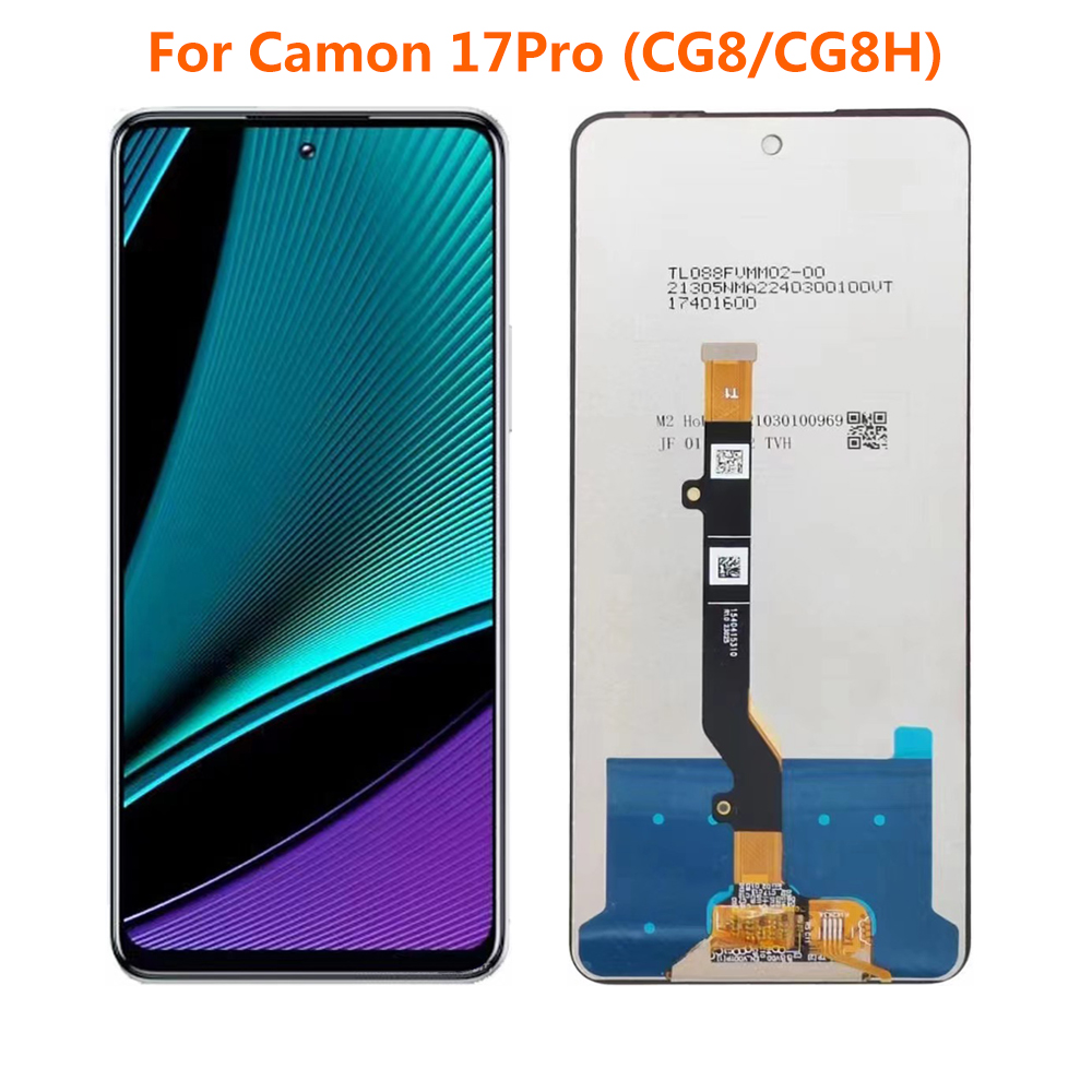 Para Tecno Camon 17 Pro LCD CG8 CG8h Display Tela De Toque Digitador ...