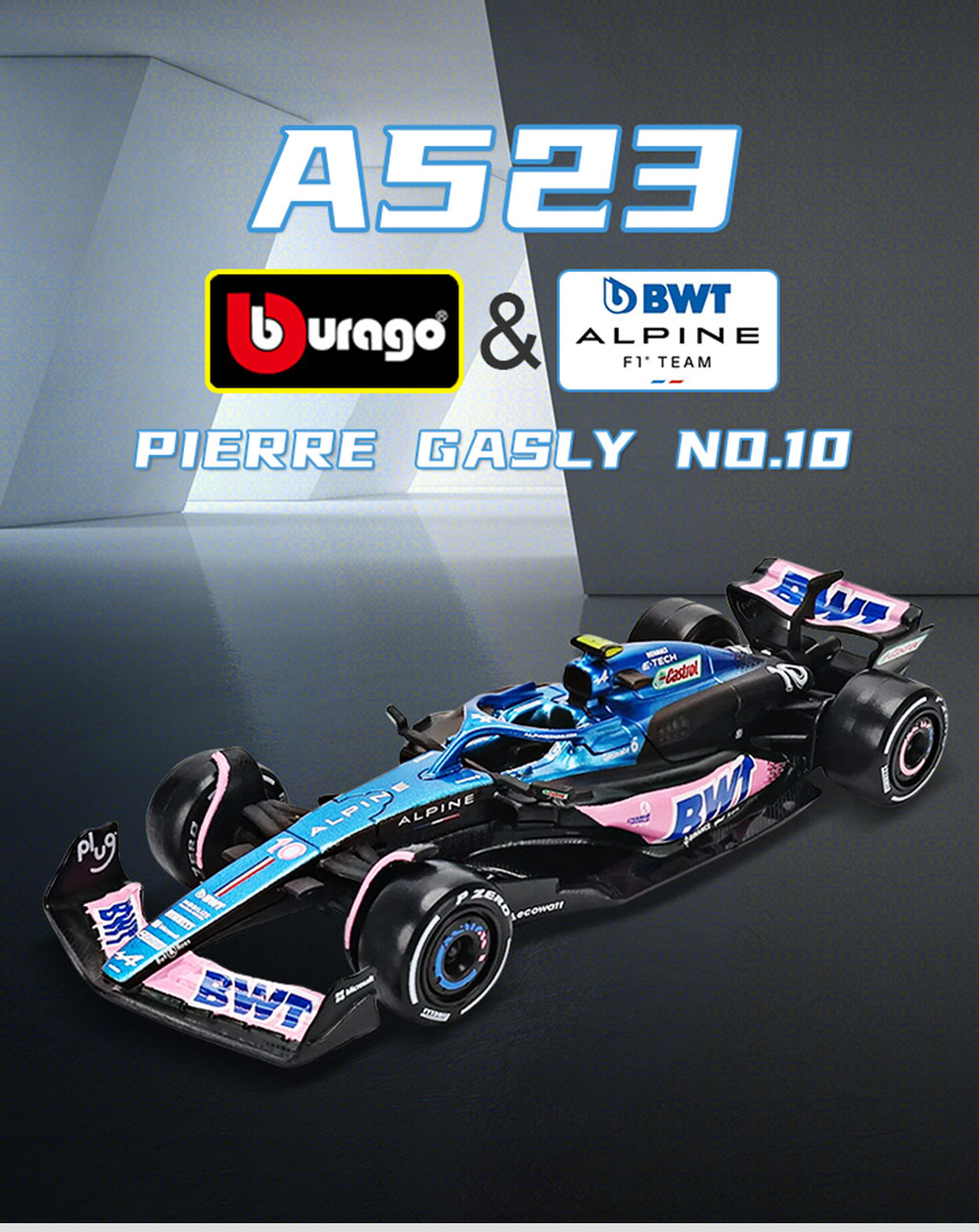 Bburago 2024 1 : 43 Japão Bahrain GP Alpine A524 F1 BWT Pierre Gasley ...