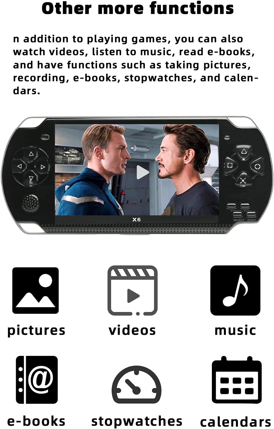 Console De Mão De 4,3 Polegadas Com 10000 Jogos 8GB/PSP/Jogador/PSV ...