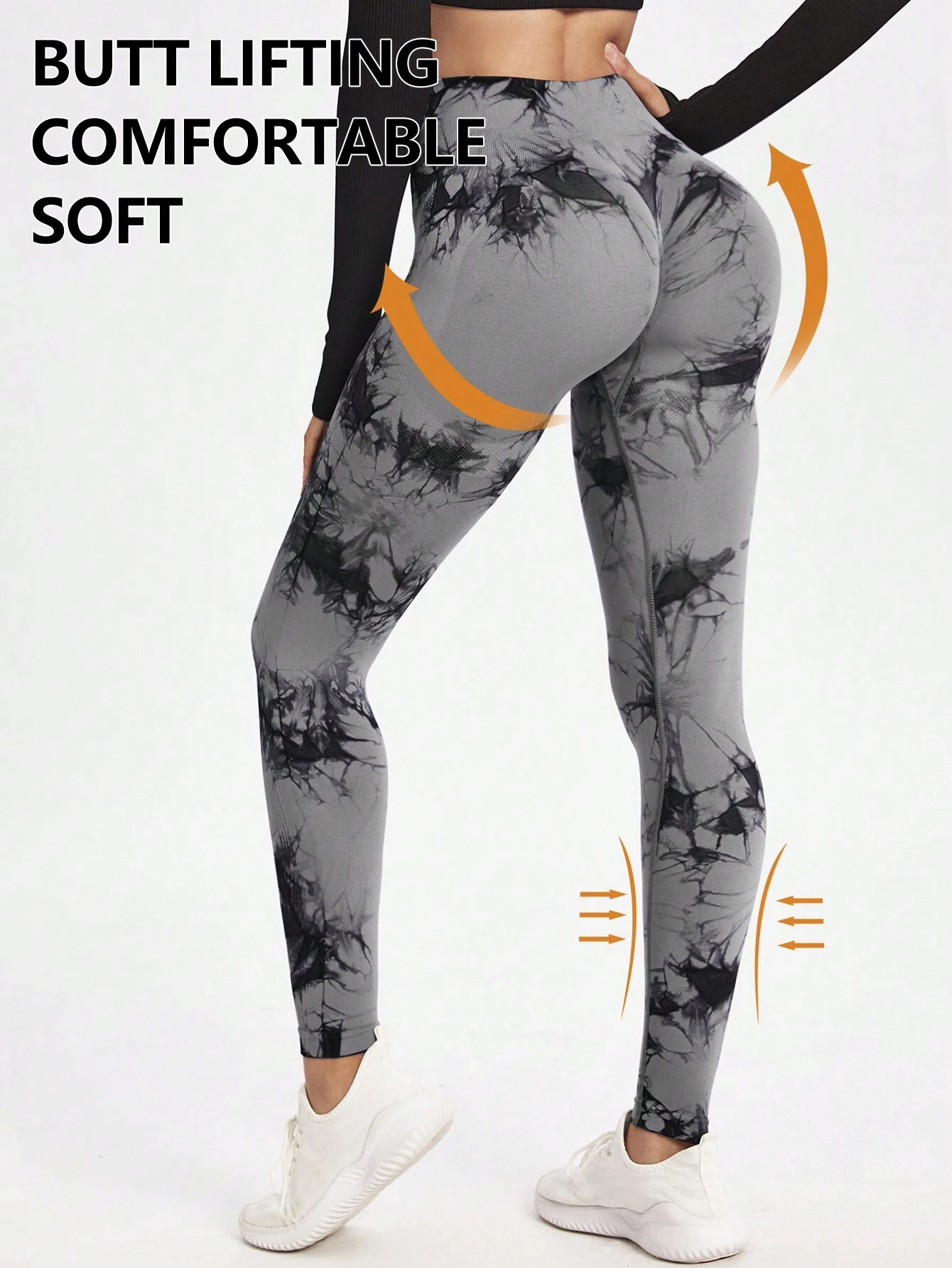 Moda Tie-Dye Yoga Pants Women /High Waist Seamless Hip-Lifting Leggings Esportivos | Shopee Brasil