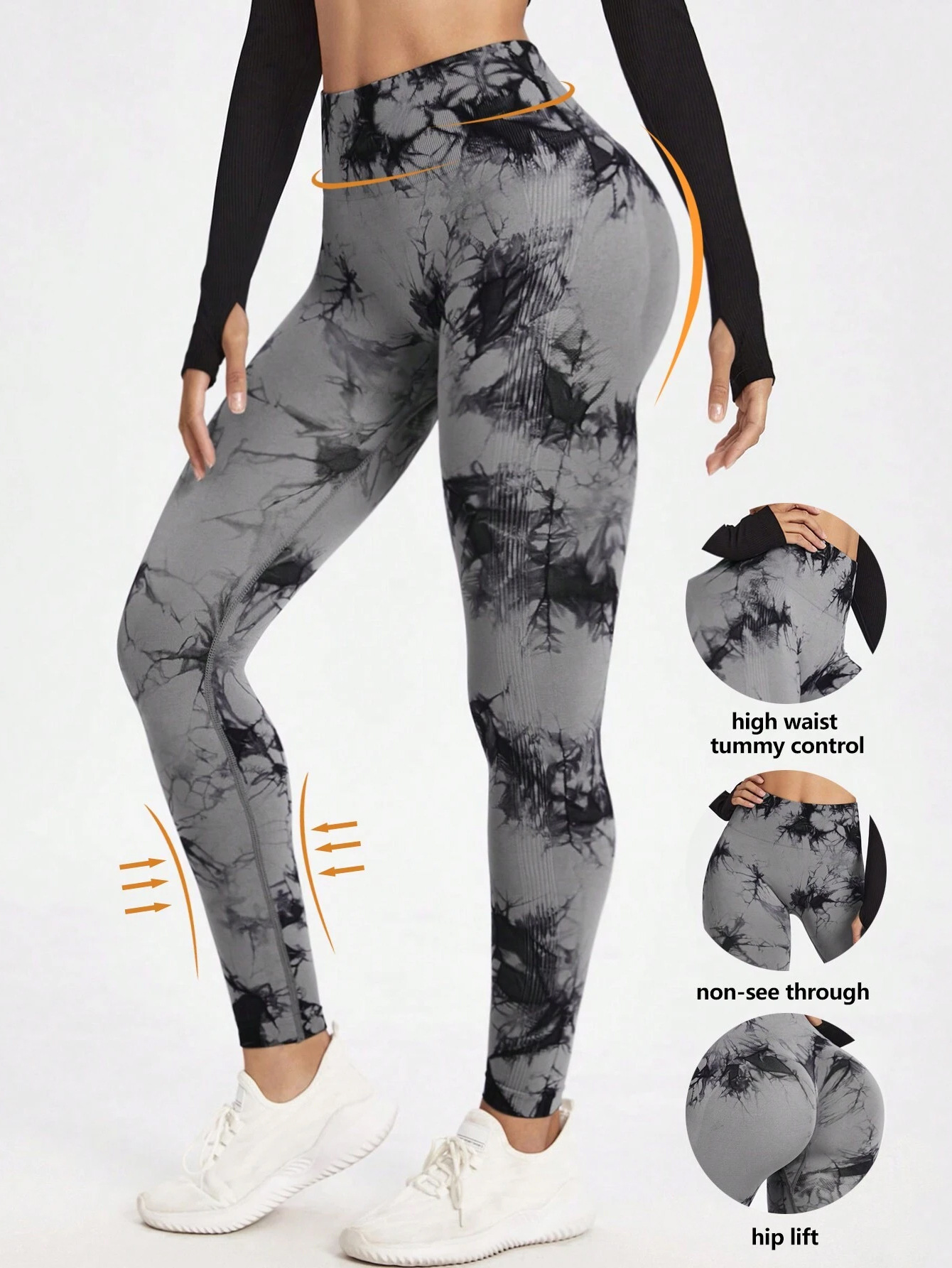 Moda Tie-Dye Yoga Pants Women /High Waist Seamless Hip-Lifting Leggings Esportivos | Shopee Brasil