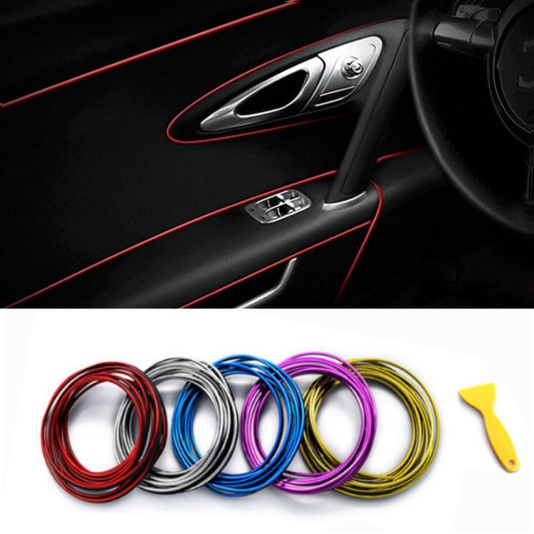 5M/3M Friso Filete Fita Carro Tuning Painel Porta Volante Decorativo ...