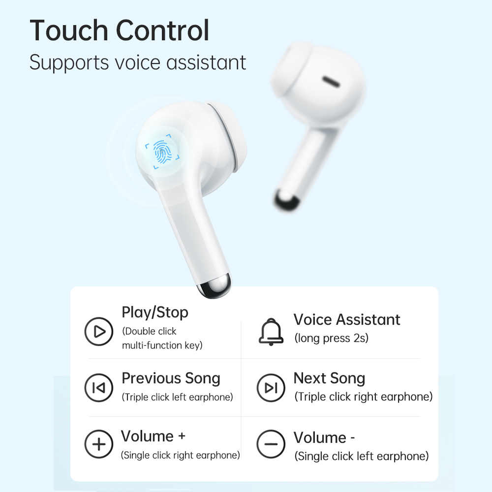 Lenovo Thinkplus LP40 PRO TWS Fones De Ouvido Bluetooth Com Microfone Fone Estéreo HiFi Touch ...