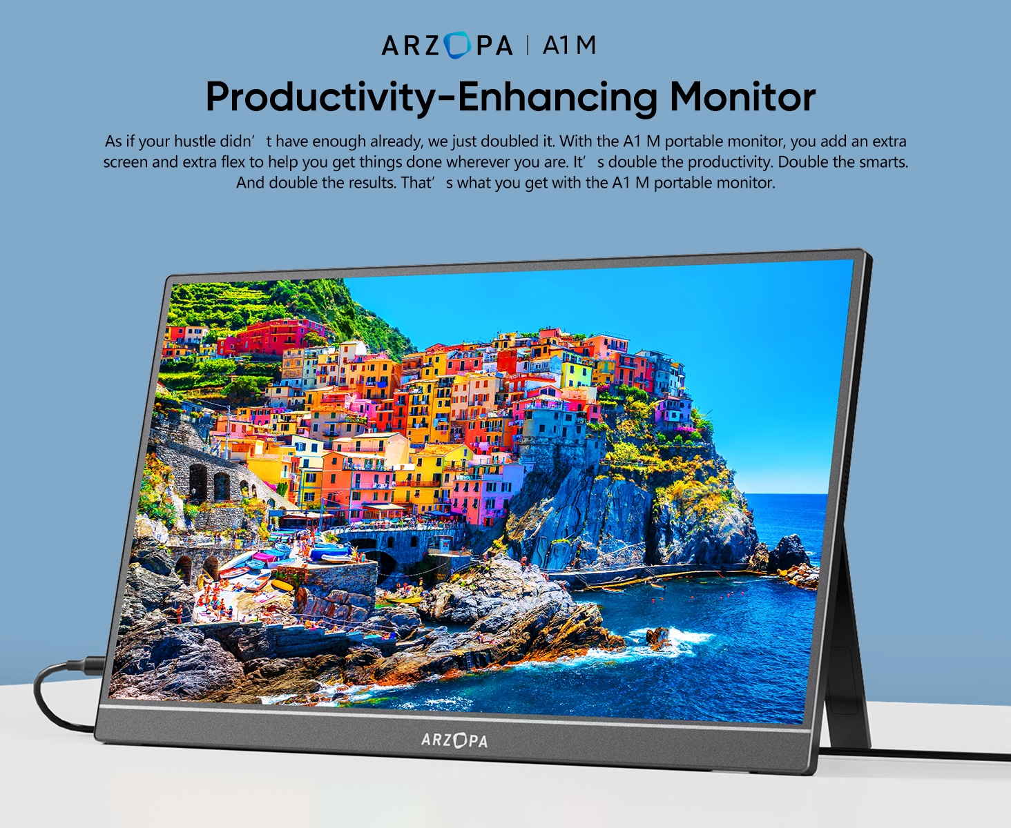 Monitor Portátil ARZOPA , 17.3'A1M 1080P FHD HDR IPS Tela De Computador ...