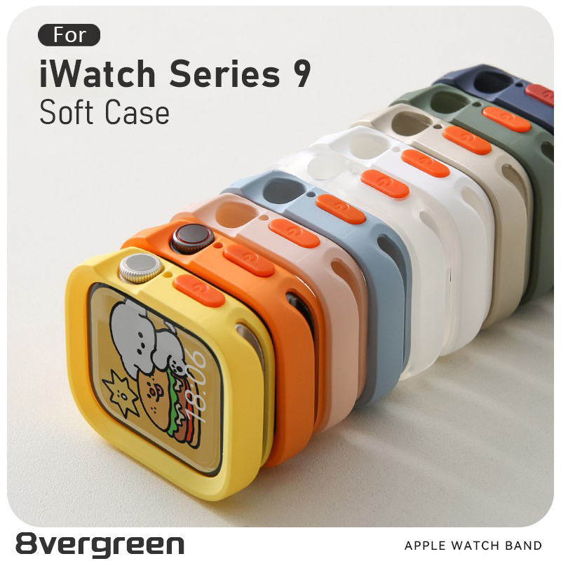 Capa Protetora de Silicone TPU Robusta e Macia para iWatch Ultra 49mm ...