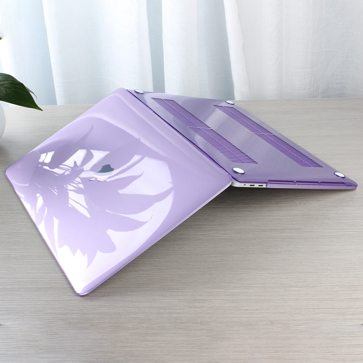 Capa transparente Resistente Brilhante Para MacBook Air 13 15 pro 14 ...