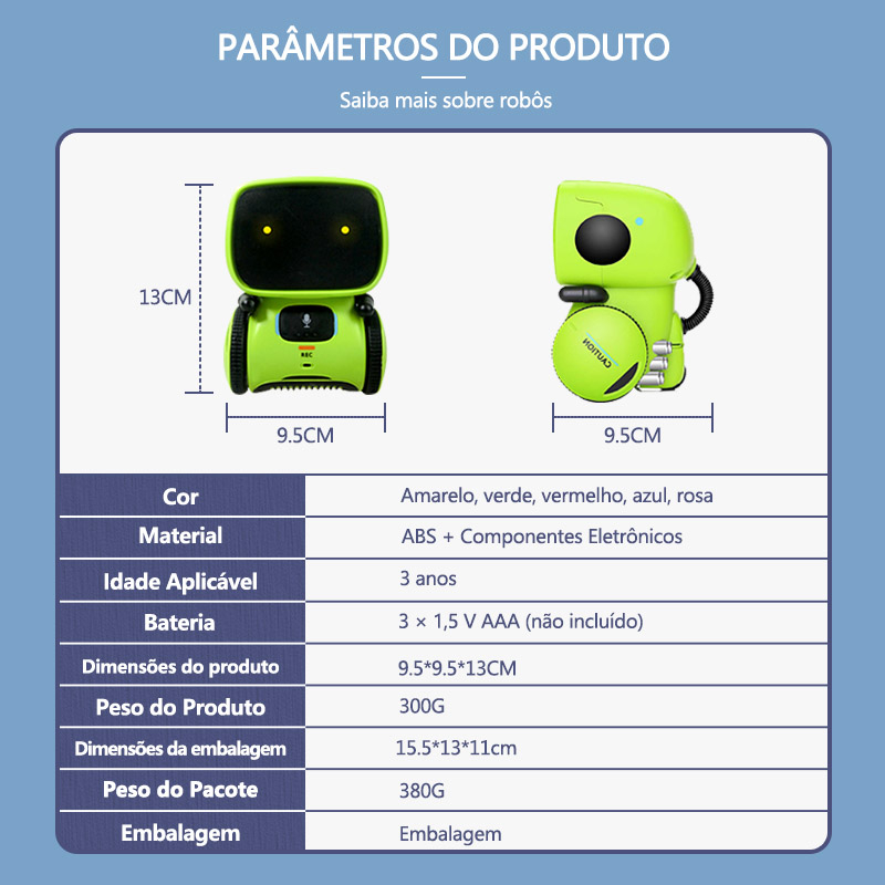 [Oferta De Tempo Limitado] Toy Robô De Voz Controlado Por Interativo ...