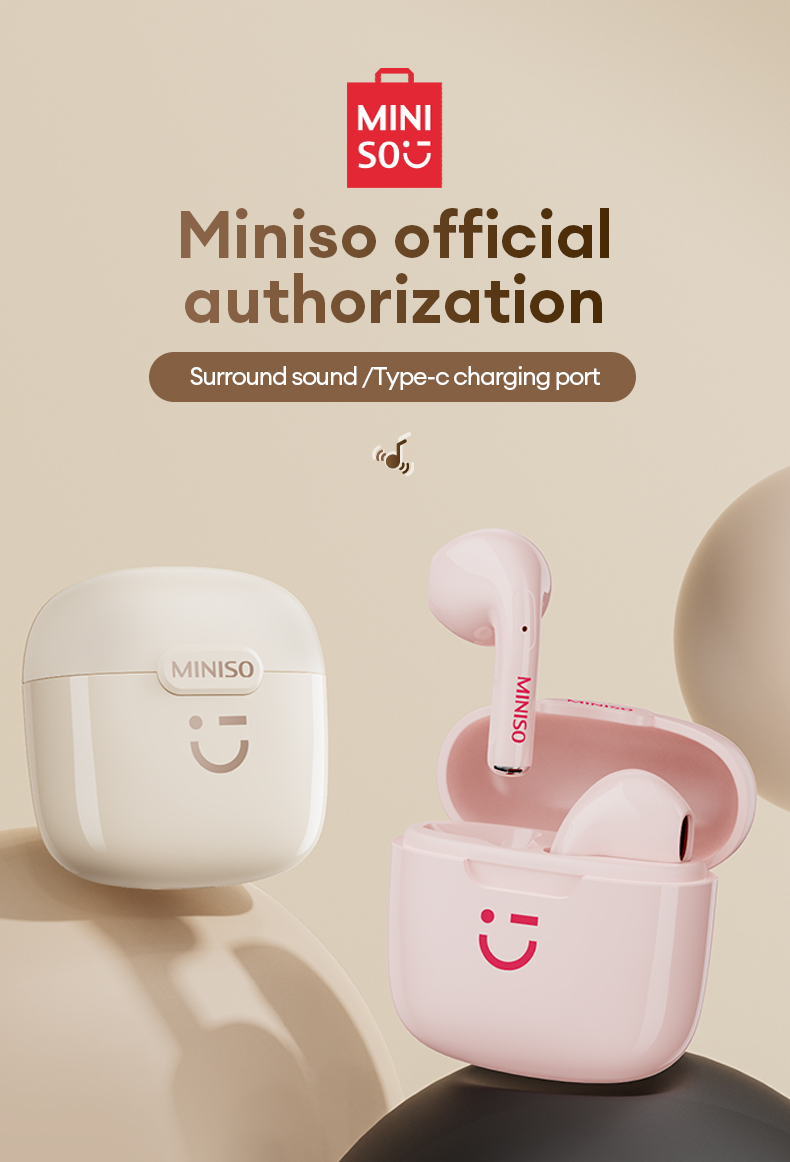 MINISO M06 Fones De Ouvido Bluetooth Sem Fio Com Redução De Ruído ...