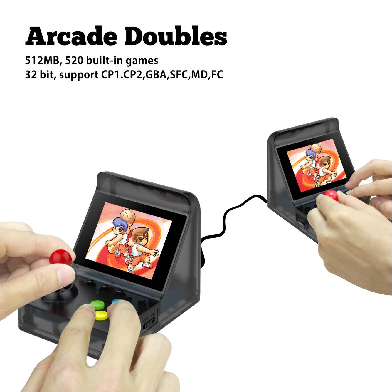Anbernic Retro Arcade Mini Game Consoles 3.0 Inch Screen Portátil 520 Jogos Embutidos 32 Bit ...