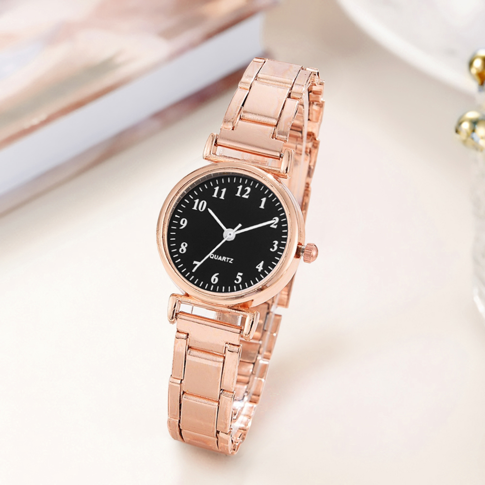 Relógio Feminino Elegante De Quartzo Com Mostrador Pequeno , Pulseira ...