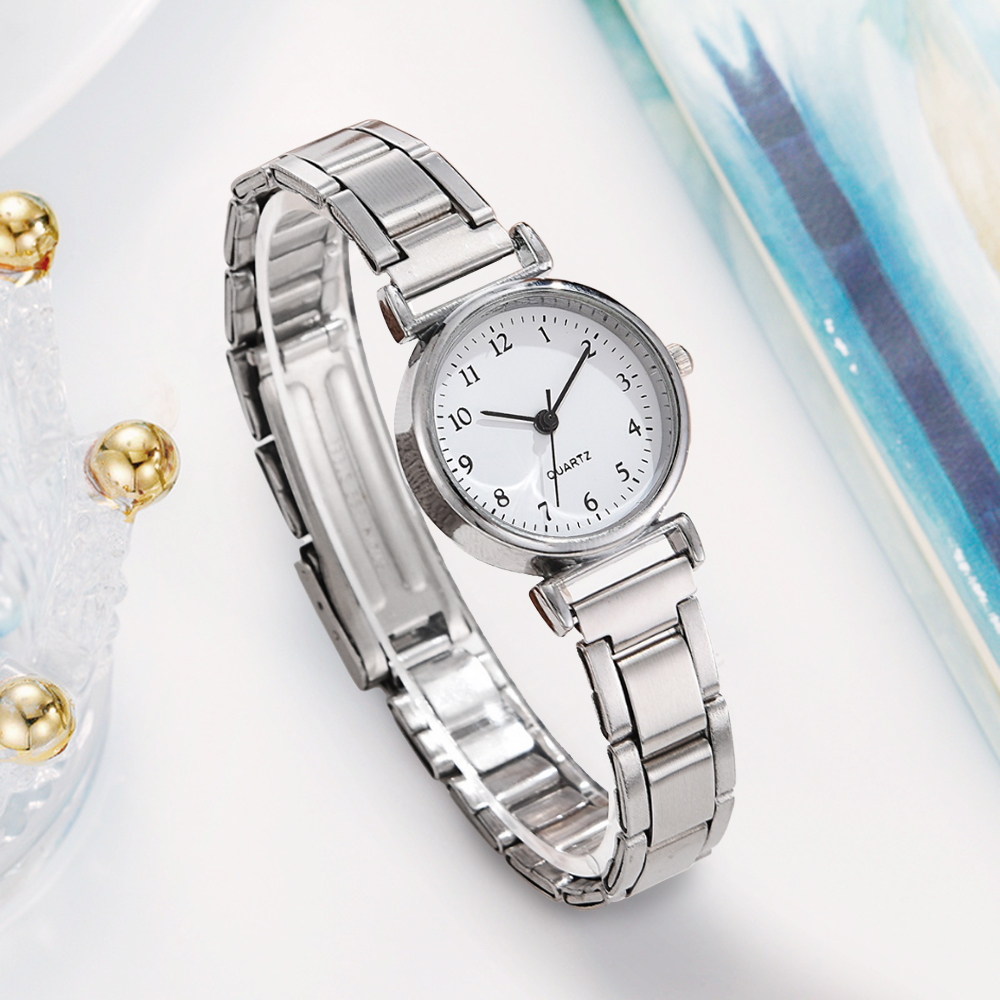 Relógio Feminino Elegante De Quartzo Com Mostrador Pequeno , Pulseira ...