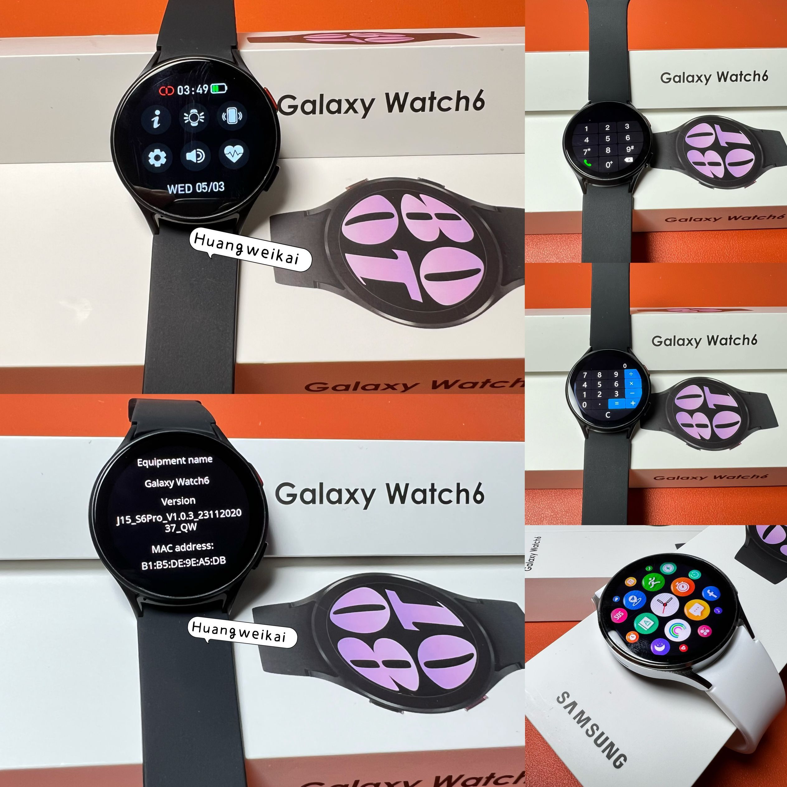 Relógio Inteligente Redondo Samsung Galaxy Watch6 Alumínio smartwatch ...