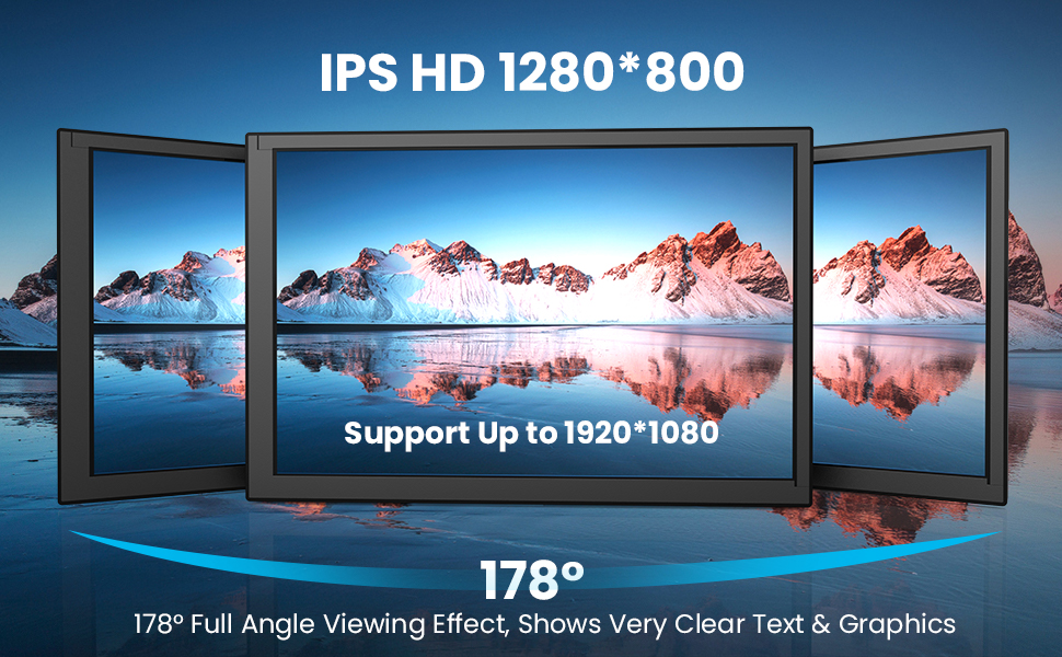 Monitor Portátil , HDMI APROTII De 10.1 Polegadas , 1280x800 IPS ...