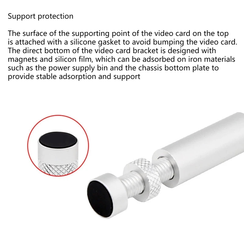 ICE Whale GC-1 Placa Gráfica GPU Suporte Vertical Telescópico Rotativo ...