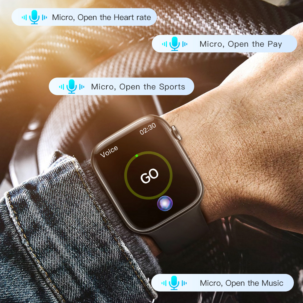 W99 IWO Smartwatch 1GB ROM ChatGPT OS10 Bússola IP68 À Prova D'água Monitor De Sono De ...