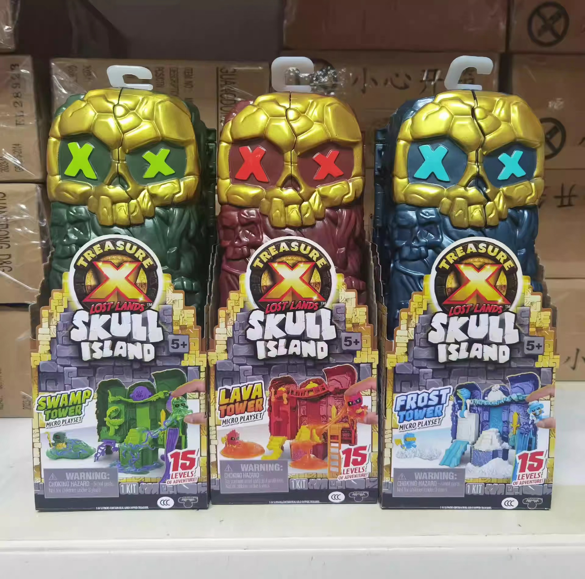 TREASURE X Lost Lands Skull Island Swamp Tower Micro Playset , 15 ...