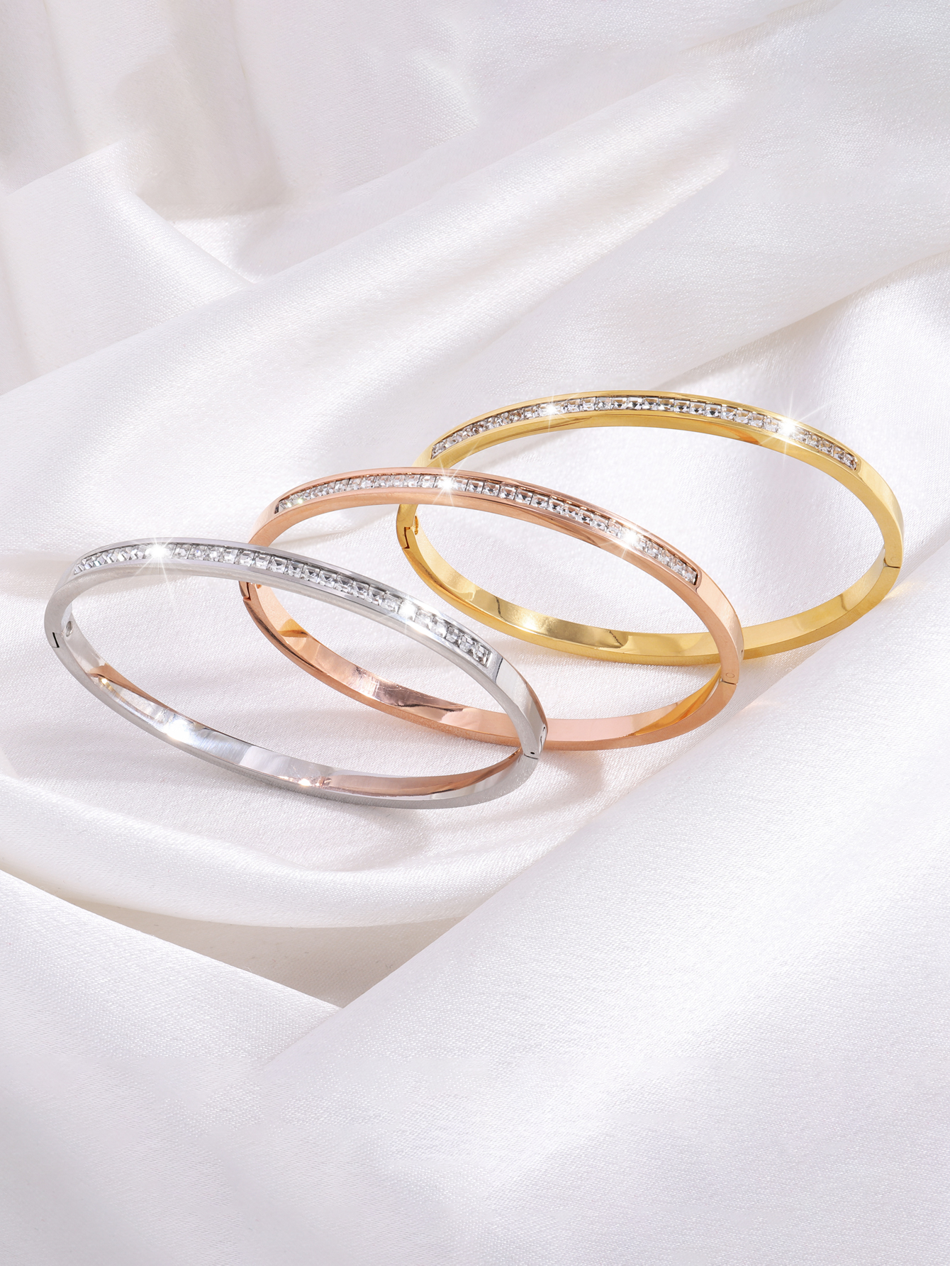 Pulseira de Aço Inoxidável Leve de Luxo com Design Requintado para ...
