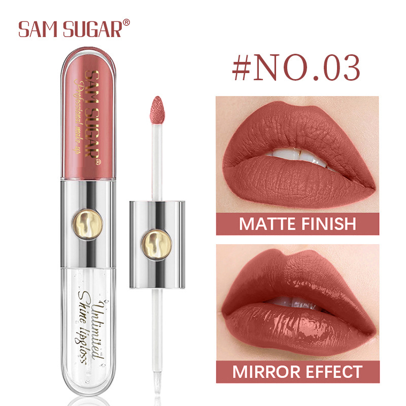 Sam SUGAR Copo com Duas Cabeças e Brilho Labial Empilhado | Shopee Brasil