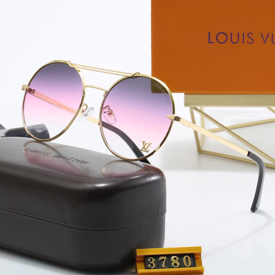 2024 Lentes De Vidro Com Armação De Metal Da Moda De Marca De Luxo ...