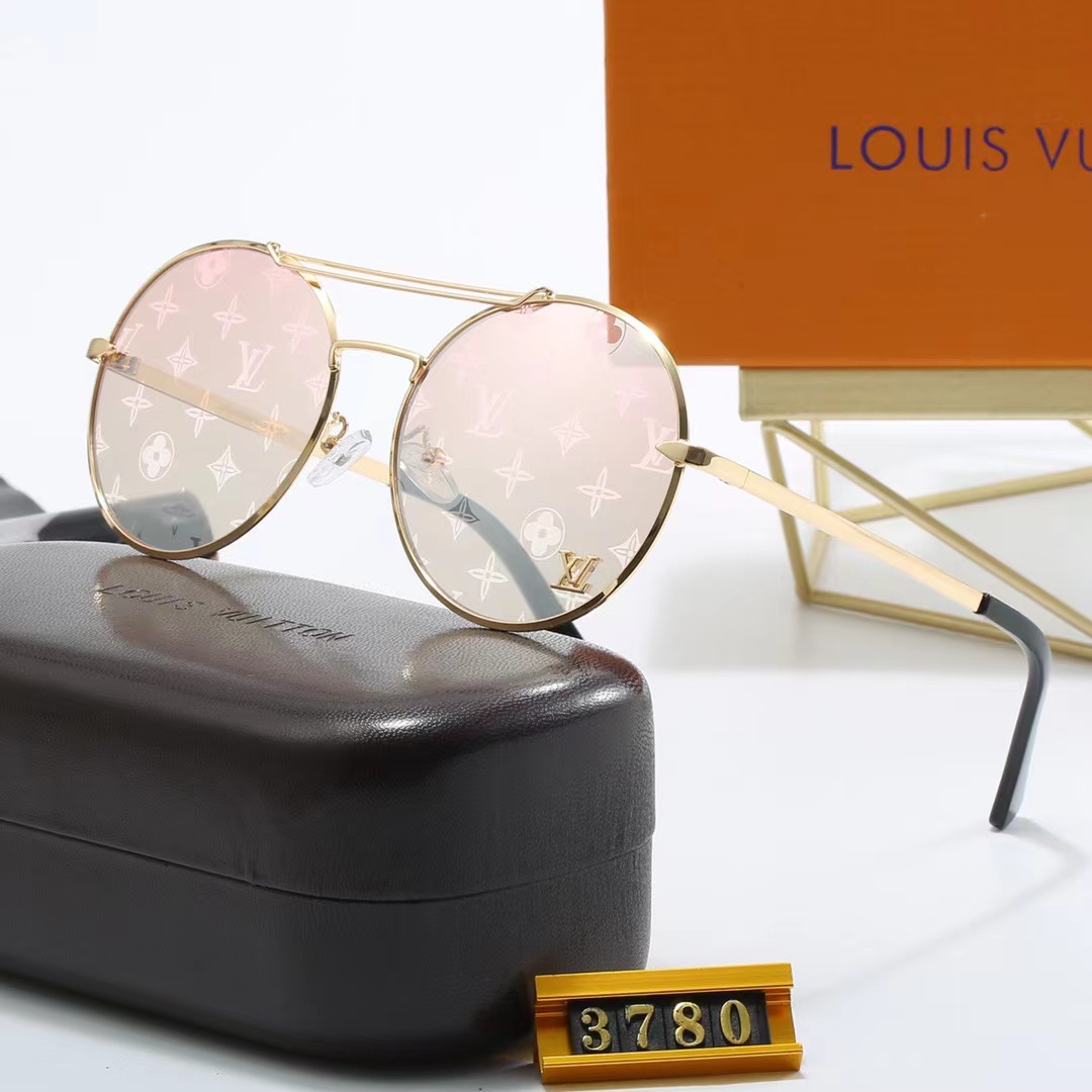 2024 Lentes De Vidro Com Armação De Metal Da Moda De Marca De Luxo ...