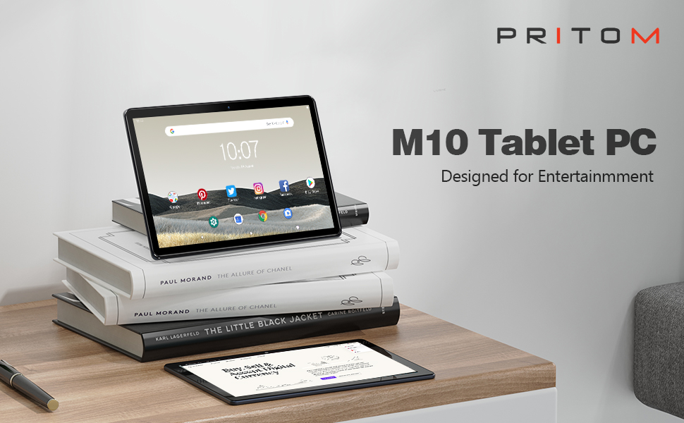 Tablet PRITOM 10 Polegadas Android 2 GB 64 GB 512 Expansível Quad-Core ...