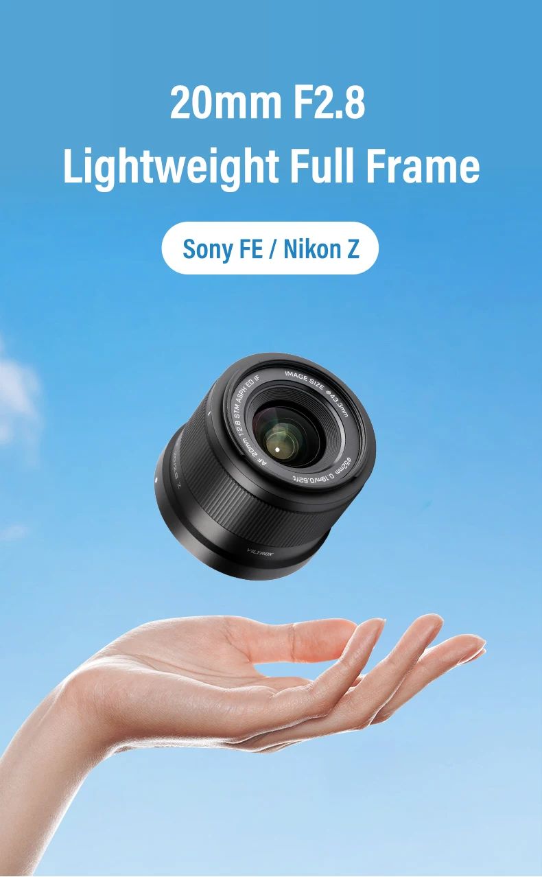 Viltrox 20mm f2.8 Lente Ultra Grande Angular Com Foco Automático Para Câmeras De Montagem Nikon ...