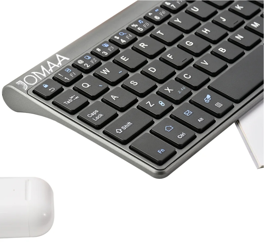 Jomaa Ultra-Thin 2.4G Wireless Teclado Digital com Touchpad e Mouse USB Bluetooth para ...