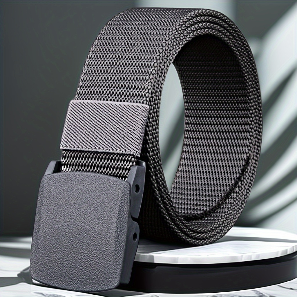 1pc Cintos Esportivos Para Homens , De Lona Com Fivela Plástica ...