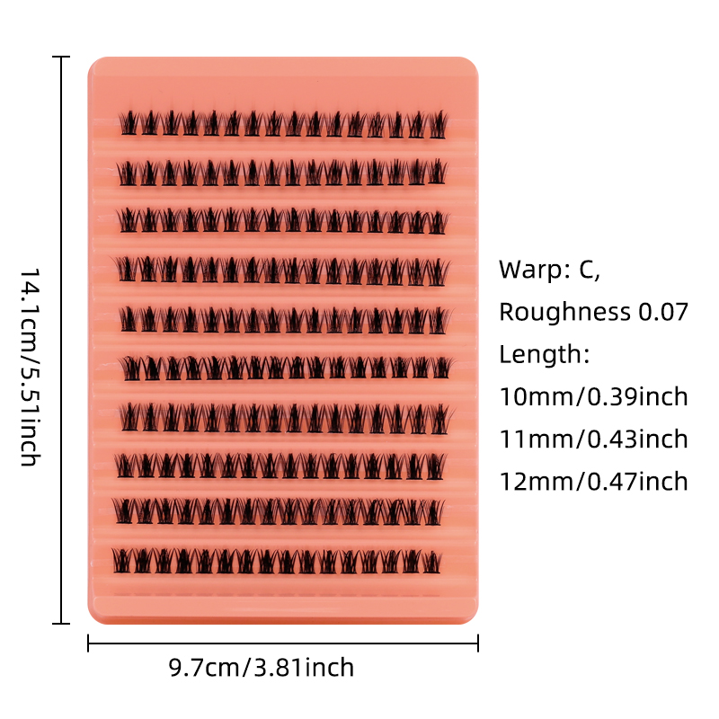 Bandeja individual para cílios individuais, conjunto misto de vison 120 ...