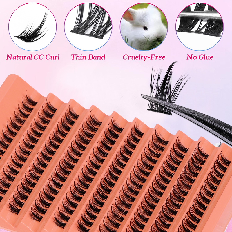 Bandeja individual para cílios individuais, conjunto misto de vison 120 ...