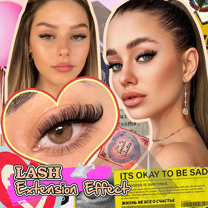 Bandeja individual para cílios individuais, conjunto misto de vison 120 ...