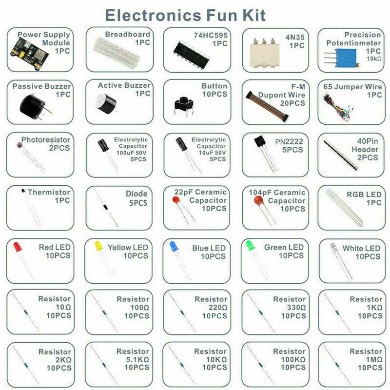 Componente De Pão Eletrônico DIY , Kit De Diversão Eletrônica Com De ...