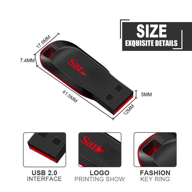 Unidade Flash USB 256GB 128GB 64GB 32GB 16GB 8GB 4GB Pen Drive 2.0 ...