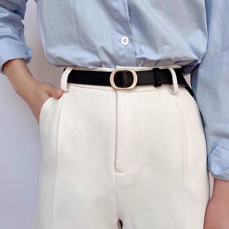 Cinto Dourado Ajustável Sem Furo para Jeans Skinny com Cintura Fina ...