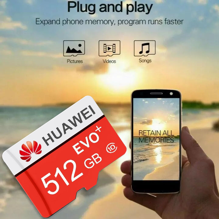 Para cartão de memória Huawei Micro SD 1 TB 512 GB 256 GB 128 GB 64 GB ...