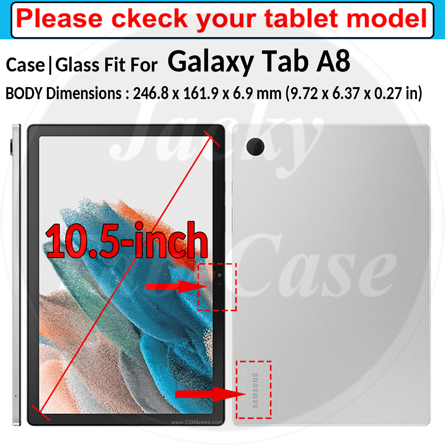 Para Samsung Galaxy Tab A8 10.5 polegadas SM-X205 X200 X207, Moda Fofa ...