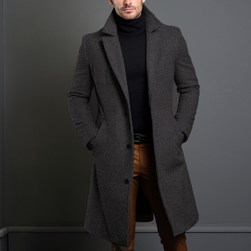 Sobretudo Masculino longo Jaqueta Impermeável | Shopee Brasil