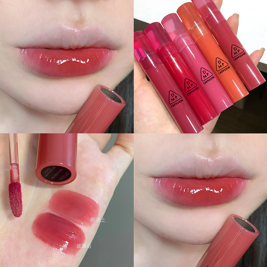 Cappuvini Lip Gloss Revestimento Labial Espelhado Água Batom Tom Ruddy ...