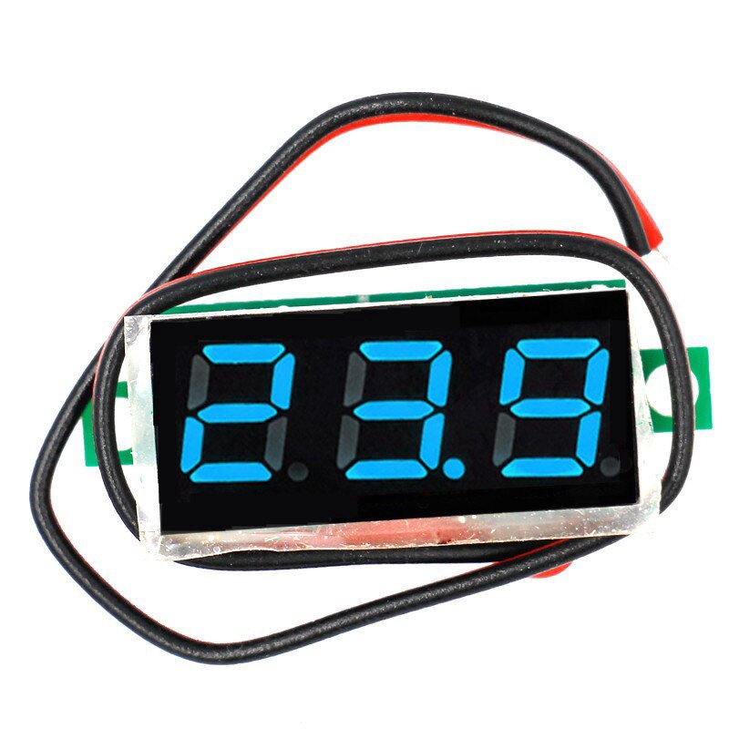 Voltímetro Digital com Tela LED de 0,28 polegadas, Testador de Tensão ...