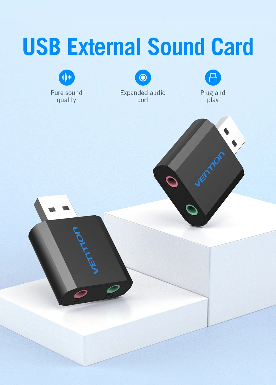 Placa de Som USB Interface de Áudio Adaptador Fone de Ouv PS4 e ...