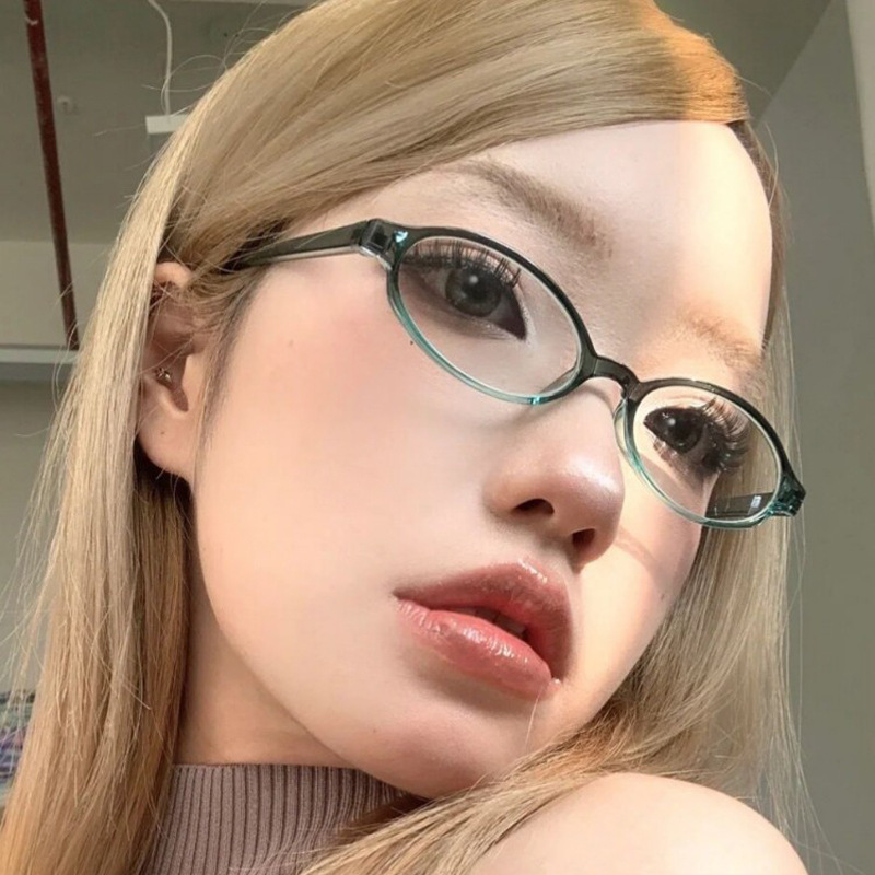 Yamei Japonês óculos de armação pequena, fêmea ins, Y2K hot girl street ...